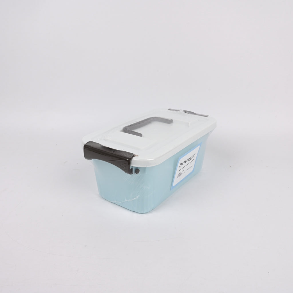 Hxfxeng Sky Blue Mini Plastic Bins Stackable Small Storage Containers ...